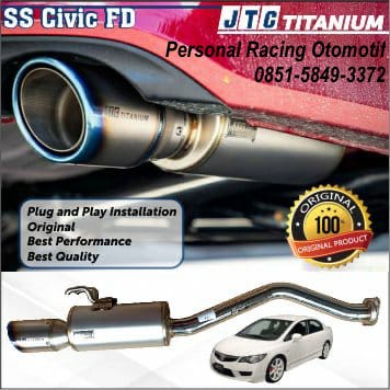 Jual JTC Titanium Exhaust Muffler Honda Civic FD 06+ Super Sport ...