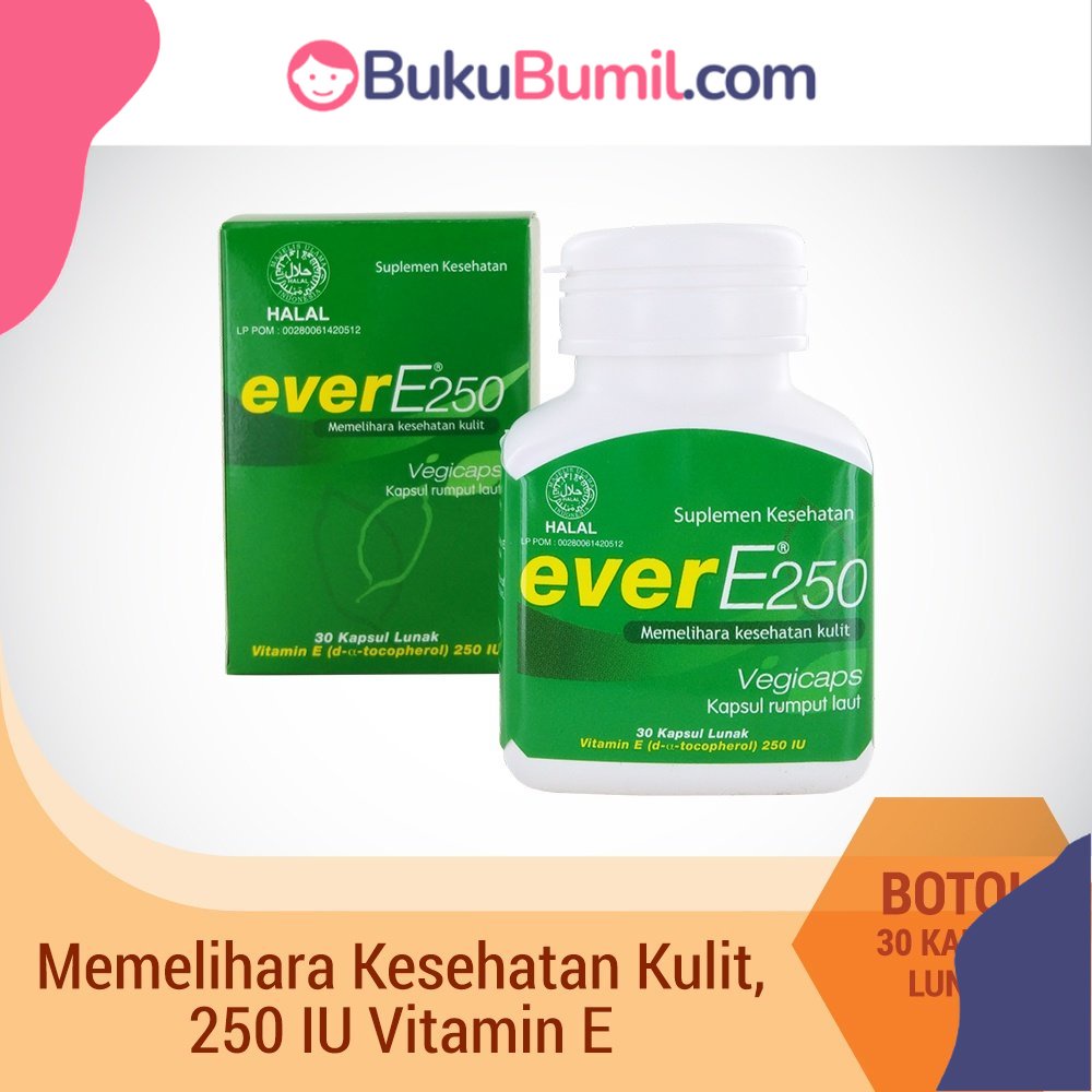Jual Ever E 250 Promil IU Caps Botol 30 Vitamin E Botol Isi 30 Softcapsule Rumput Laut | Paket ...