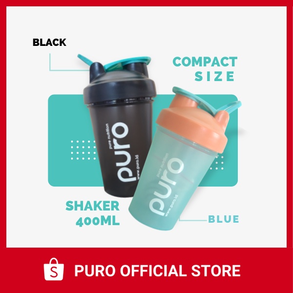 Jual PURO Shaker Botol Minum Ukuran 400ml | Shopee Indonesia
