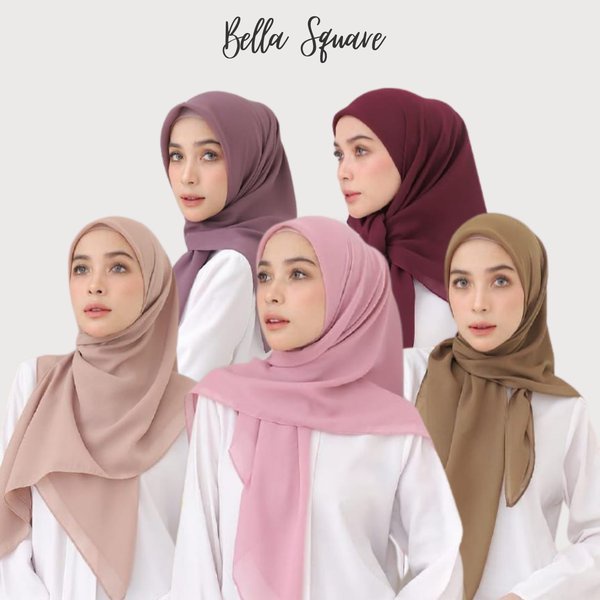 Jual Segiempat Bella Square Jilbab Segi empat Bella Square Hijab Bella ...
