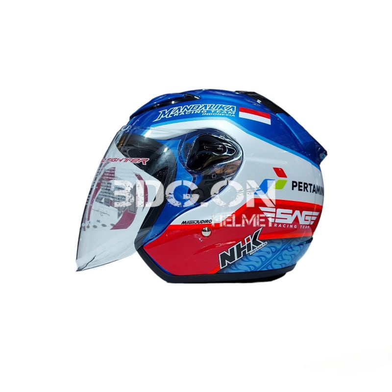 Jual HELM NHK R6 GP EDITION MANDALIKA Helm Half face Original | Shopee ...