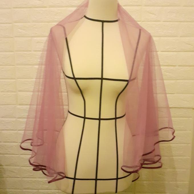 Jual Wedding Veil 002 Dusty Ungu | Shopee Indonesia