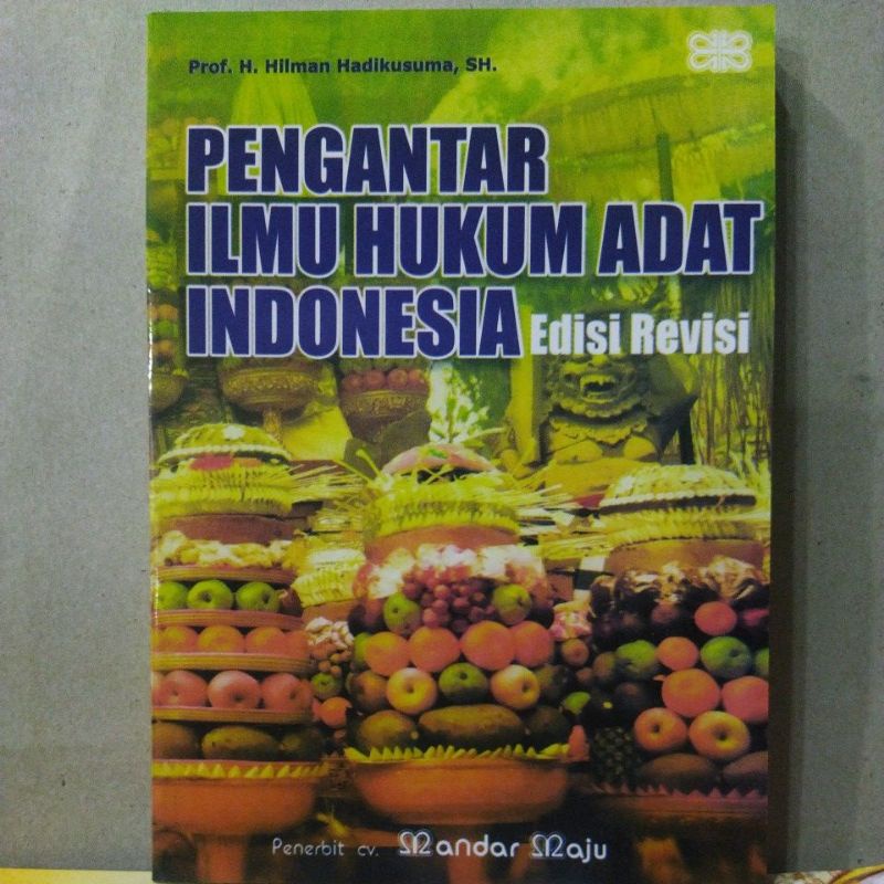 Jual PENGANTAR ILMU HUKUM ADAT INDONESIA EDISI REVISI | Shopee Indonesia