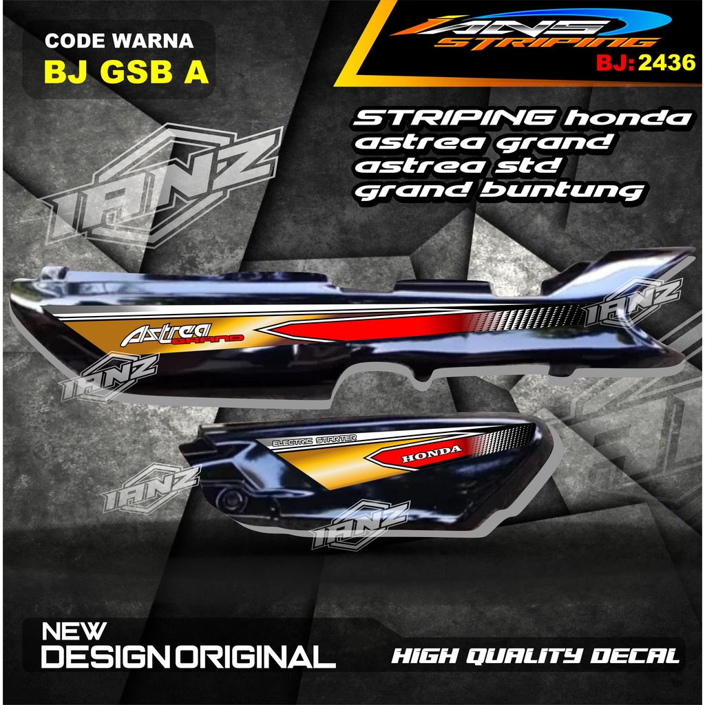 Jual STRIPING CUSTOM ASTREA MODEL TERBARU / STIKER MOTOR ASTREA GRAND ...