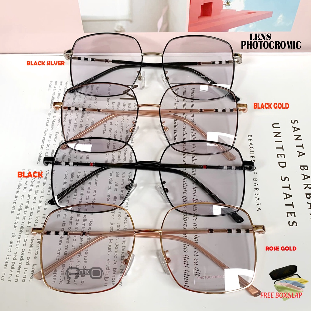 Jual [ TRENDING ] lensa berubah warna kacamata photocromic blueray ...