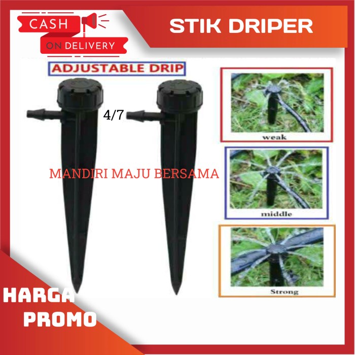 Jual STICK DRIPPER ADJUSTABLE ALAT SIRAM TANAMAN POT KEBUN SELANG PE 4/ ...