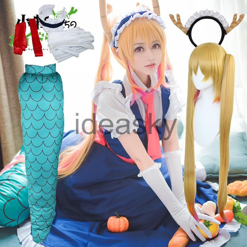 Jual PREORDER tohru cosplay dragon maid kobayashi Anime Dress Miss ...