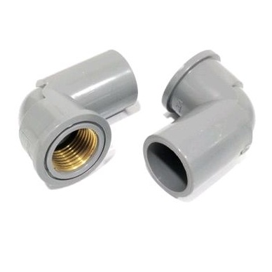 Jual Knee L Elbow 1/2 inch Pvc Drat Kuningan / Kenie Drat dalam (G7148) | Shopee Indonesia