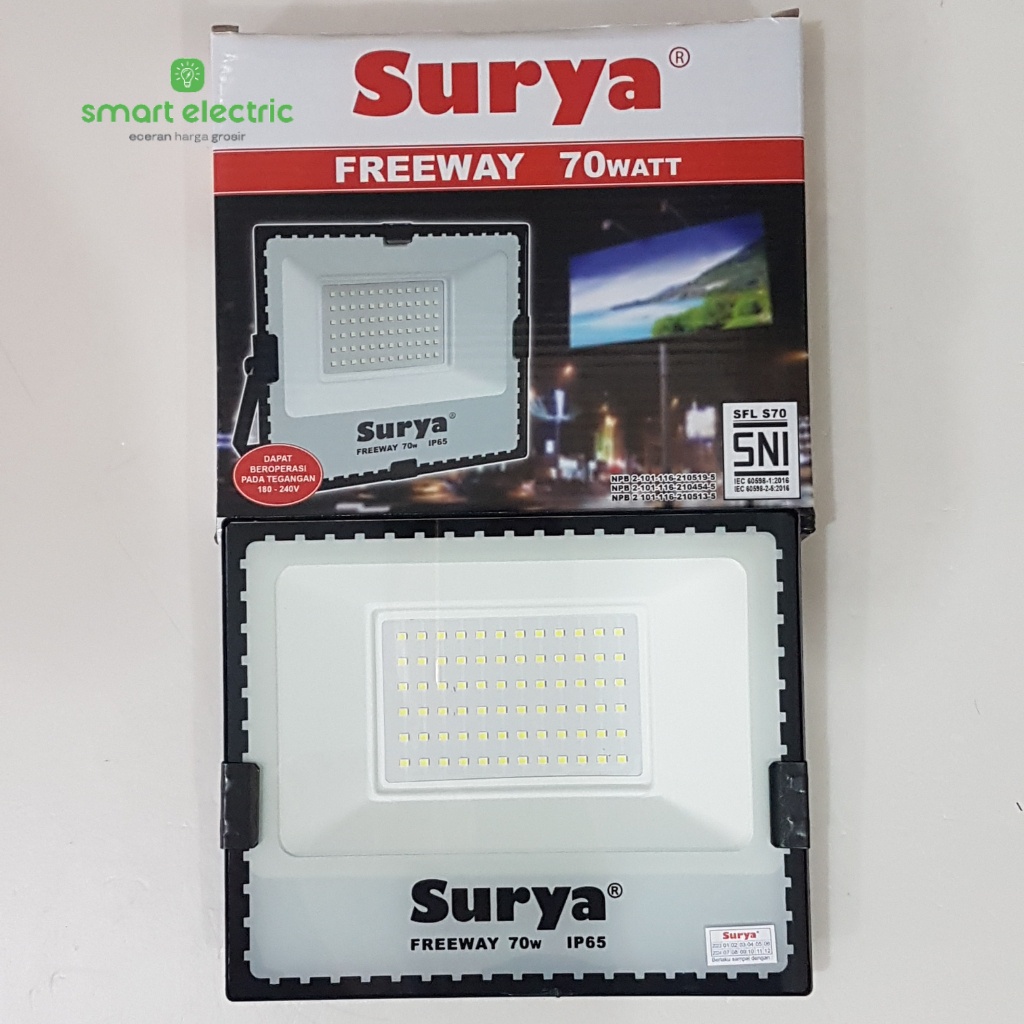 Jual Lampu Sorot LED Surya Freeway 70 Watt Flood Light IP65 Lampu ...