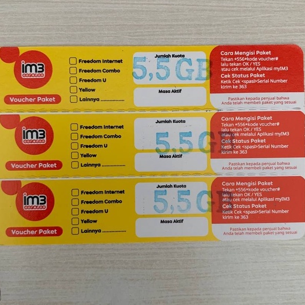 Jual VCR FREEDOM INET 5.5GB | Shopee Indonesia