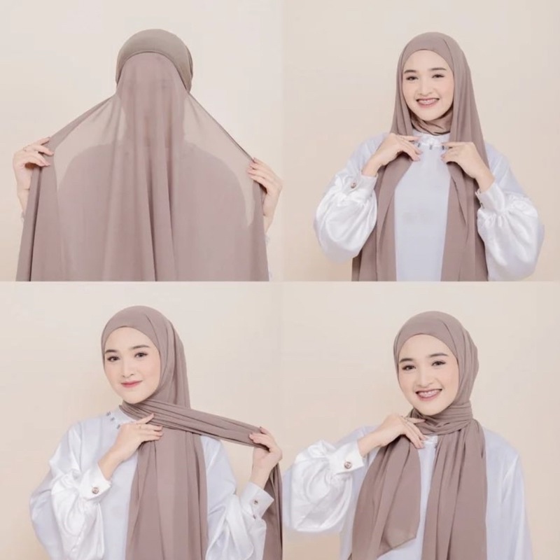 Jual PASHMINA INNER 2 IN 1 / Pashmina ciput ceruty babydoll | Shopee ...
