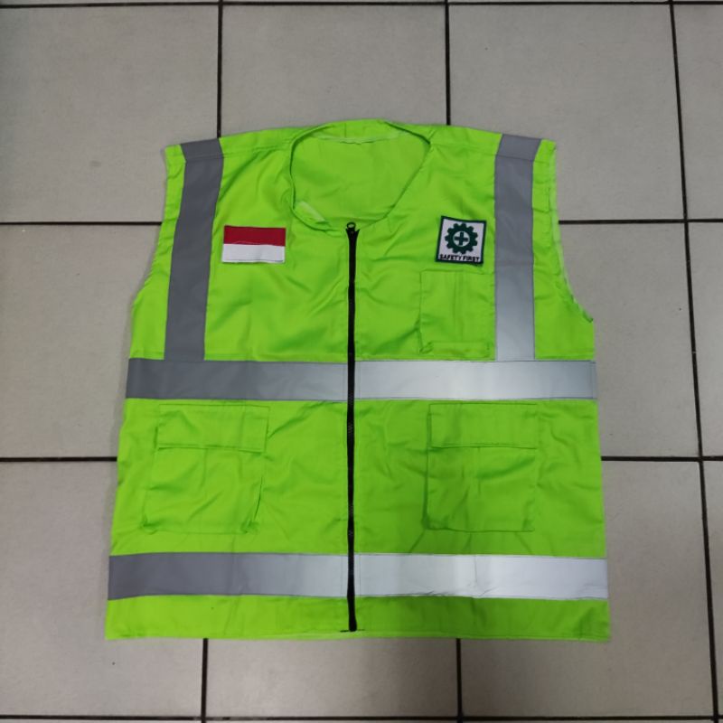 Jual Rompi Safety Drill / Rompi Kerja Proyek Bahan American Drill Warna ...