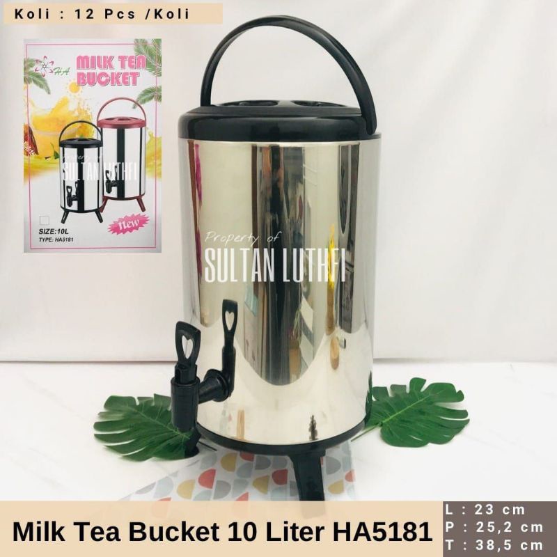 Jual Milk Tea bucket / Termos teh, kopi, susu 10 liter | Shopee Indonesia