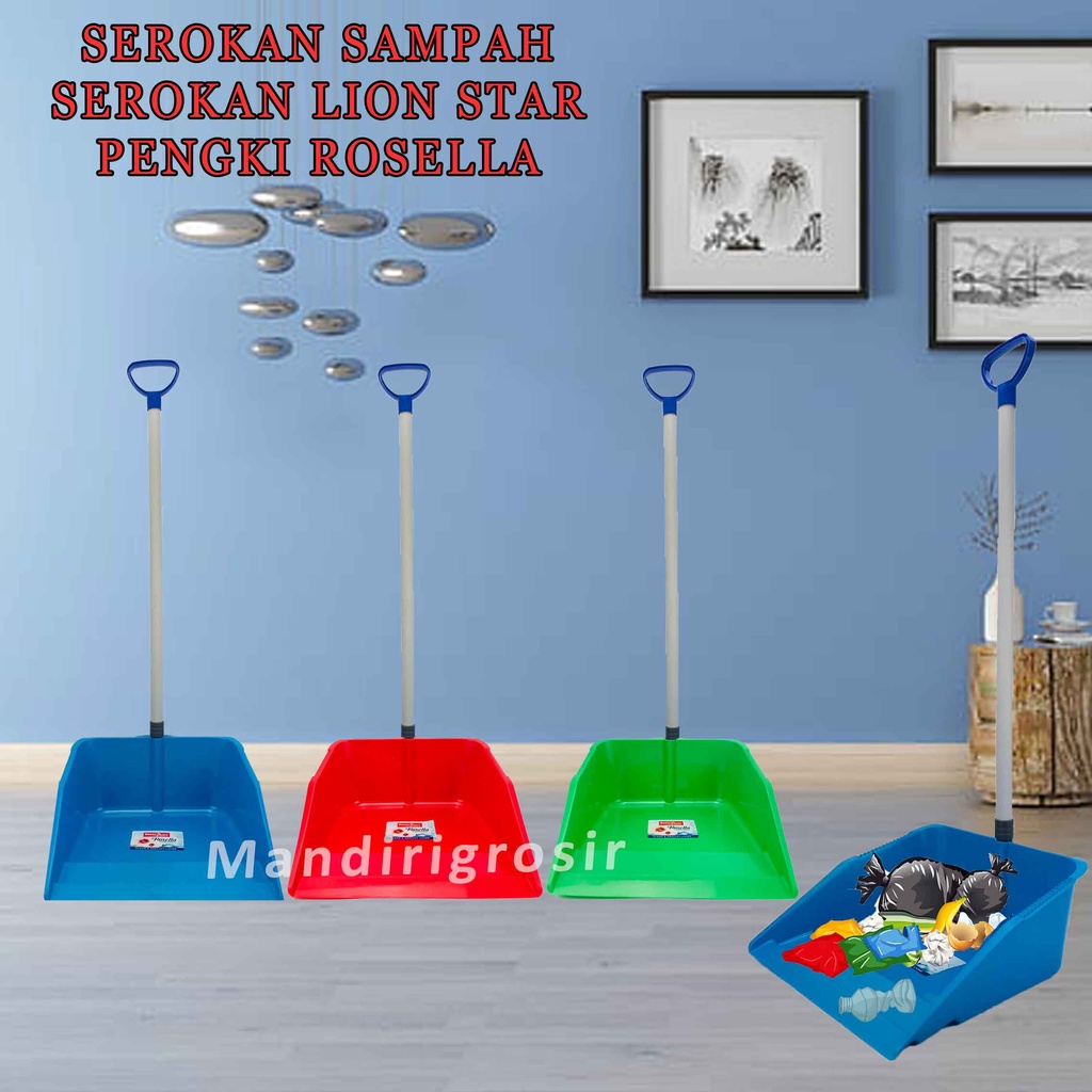 Jual Serokan Lion Star Rosella * Serokan Sampah Plastik * Pengki Gagang ...