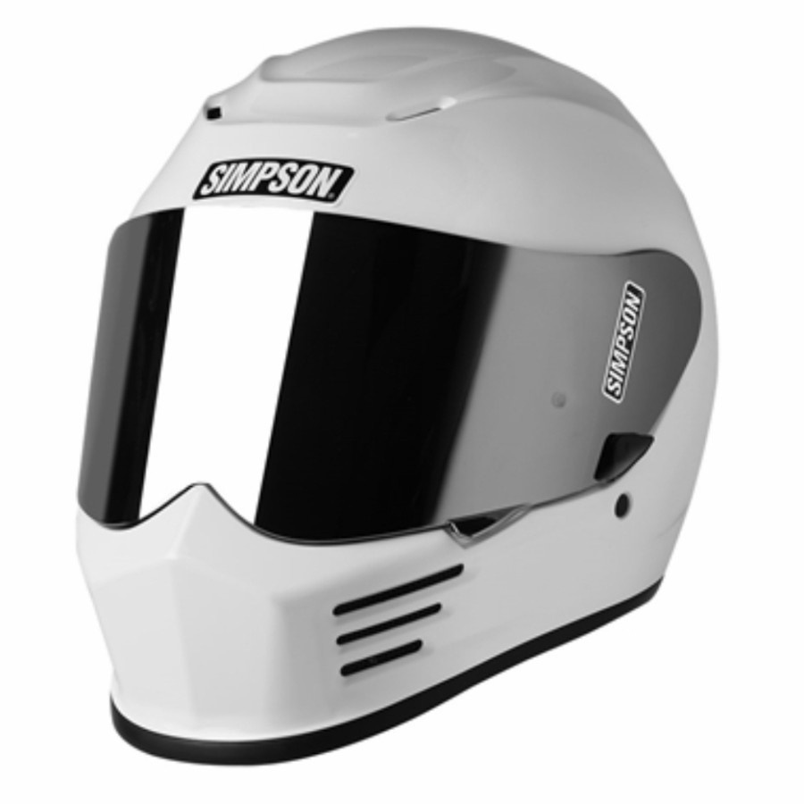 Jual SIMPSON SPEED BANDIT WHITE GLOSS HELM FULL FACE | Shopee Indonesia