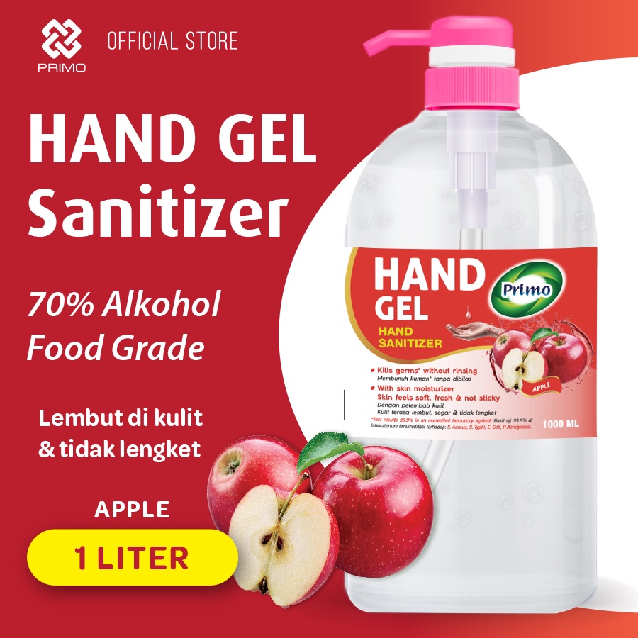 Jual PRIMO Hand Gel Sanitizer Antibacterial Antiseptik 1 L | Shopee ...