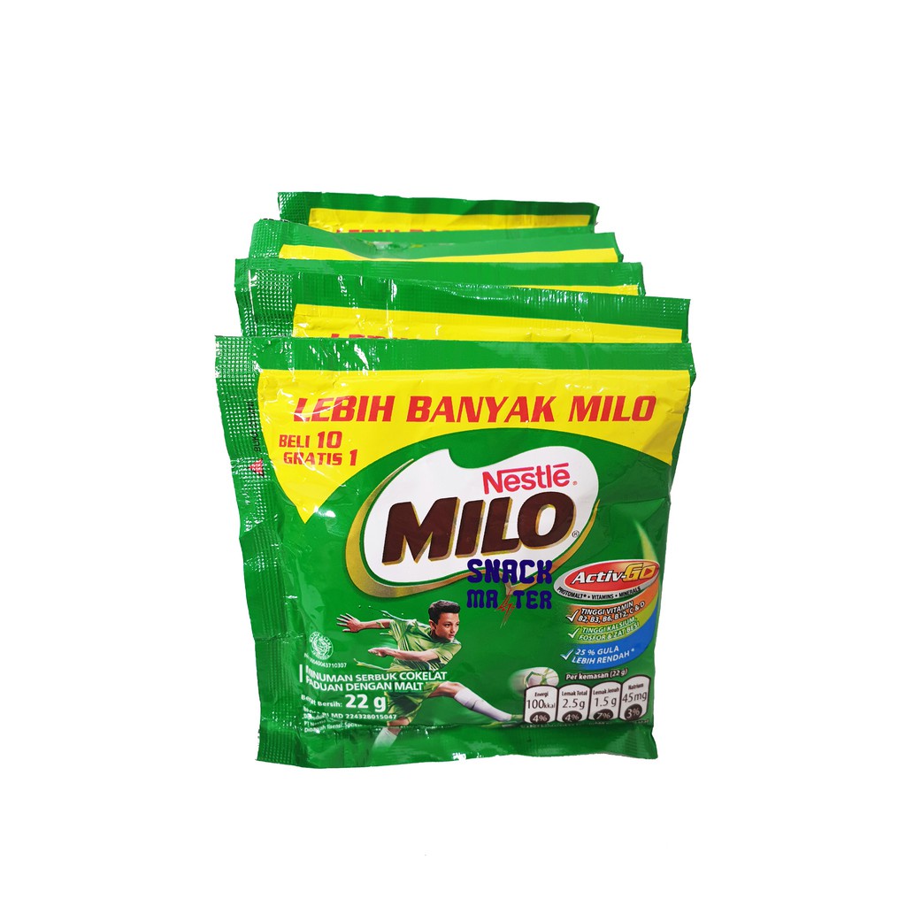 Jual Susu Milo Active Go Rencengan ( 1 Renceng isi 10 sachet) | Shopee ...