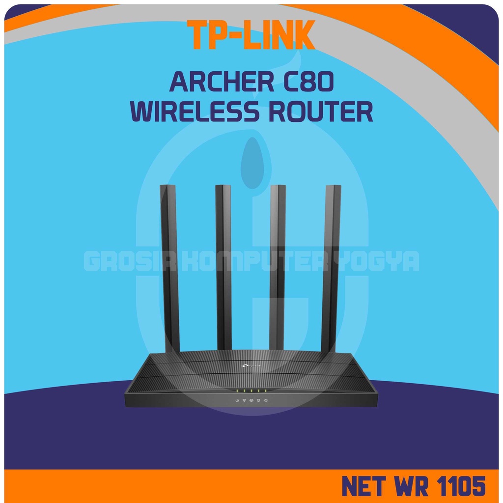 Jual TP-Link Archer C80 Dual-Band AC1900 Wireless MU-MIMO Wi-Fi Router ...