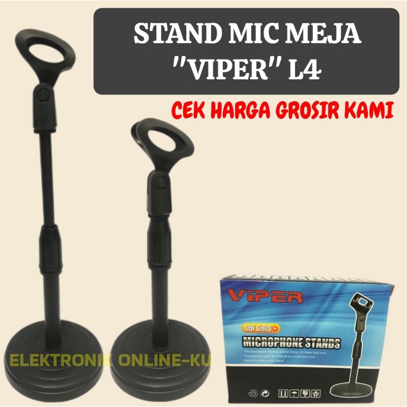 Jual STAND MIC MEJA VIPER L4 | Shopee Indonesia