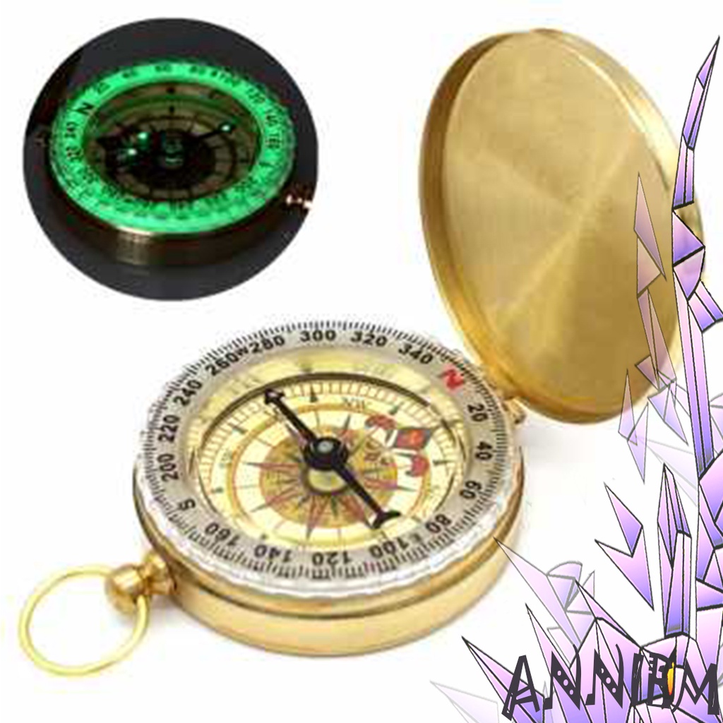 Jual Kompas Analog Pocket Portable Compass Design Vintage Logam Tahan ...