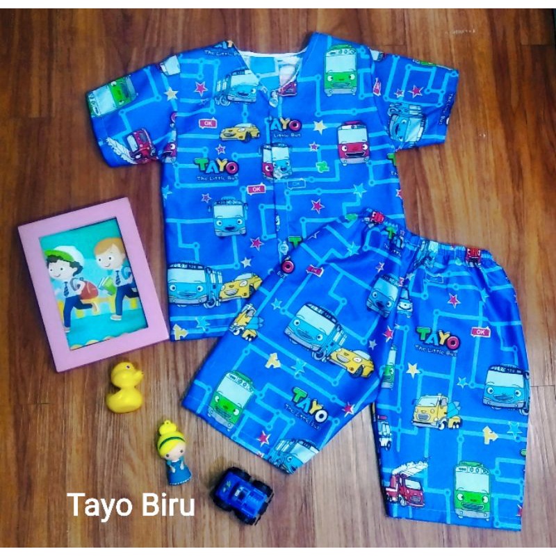 Jual Piyama Anak 1-5th baju tidur, baju main, baju santai berkarakter ...