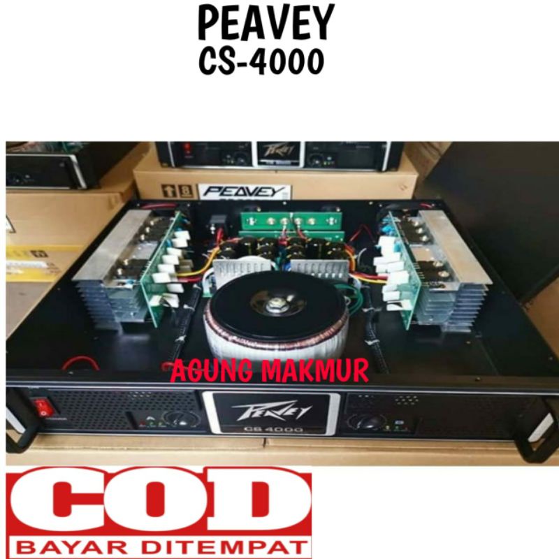 Jual Power Amplifier Peavey cs 4000 / Power Peavey CS4000 | Shopee ...