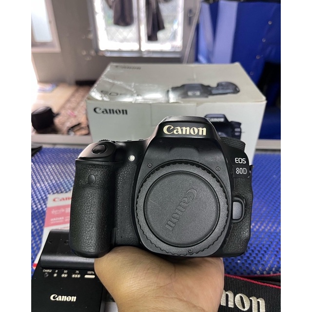 Jual CANON 80D BODY ONLY FULLSET BOX NORMAL SIAP PAKAI | Shopee Indonesia