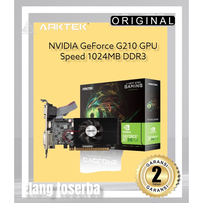 Jual VGA Arktek GeForce G210 1GB DDR3 64-bit | Shopee Indonesia