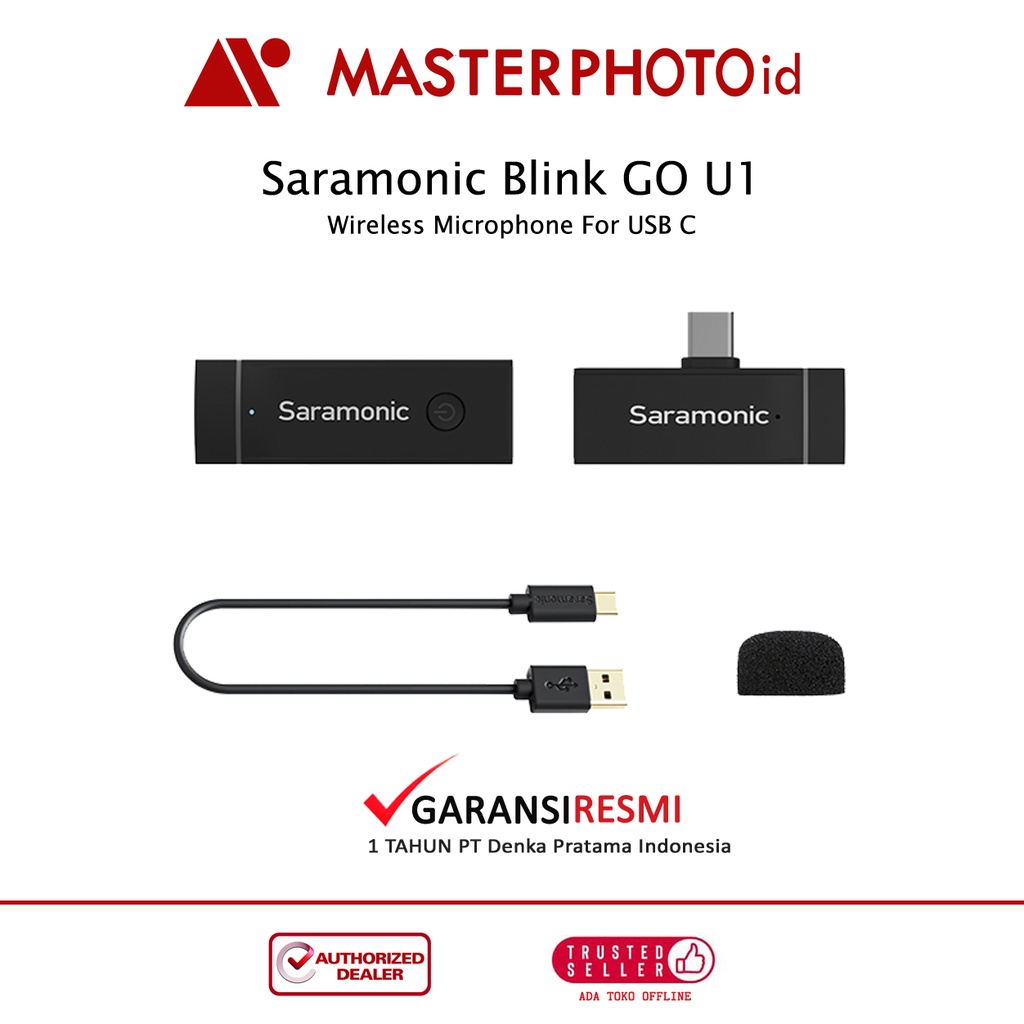 Jual Mic Wireless Saramonic Blink GO U1 USB C | Shopee Indonesia