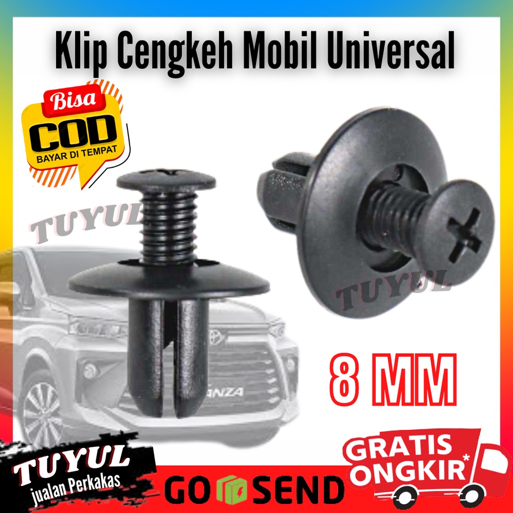 Jual Klip Clip Kancing Plastik Body Bemper Fender Mobil Universal Door ...