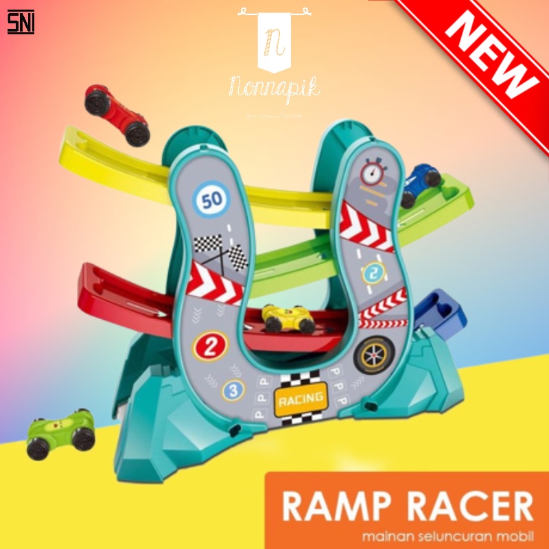 Jual Mainan Anak mainan Track Mobil Seluncuran Car Sliding City Ramp ...