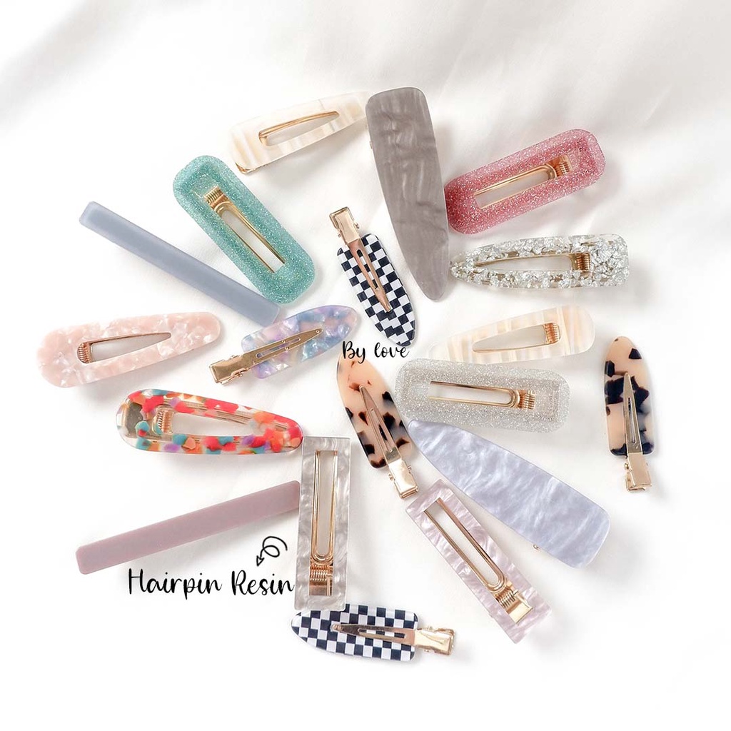 Jual (READY STOCK) RESIN HAIRPIN KOREA/JEPIT RAMBUT WANITA RESIN KOREA ...