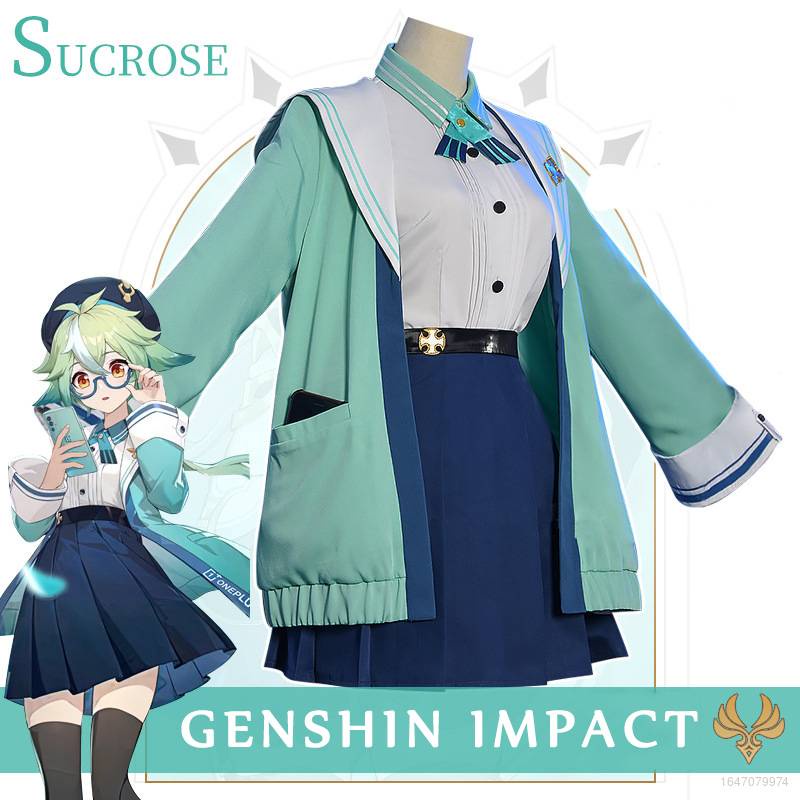 Jual Genshin Impact - Sucrose Cosplay JK Uniform Set Anime Long Sleeve ...