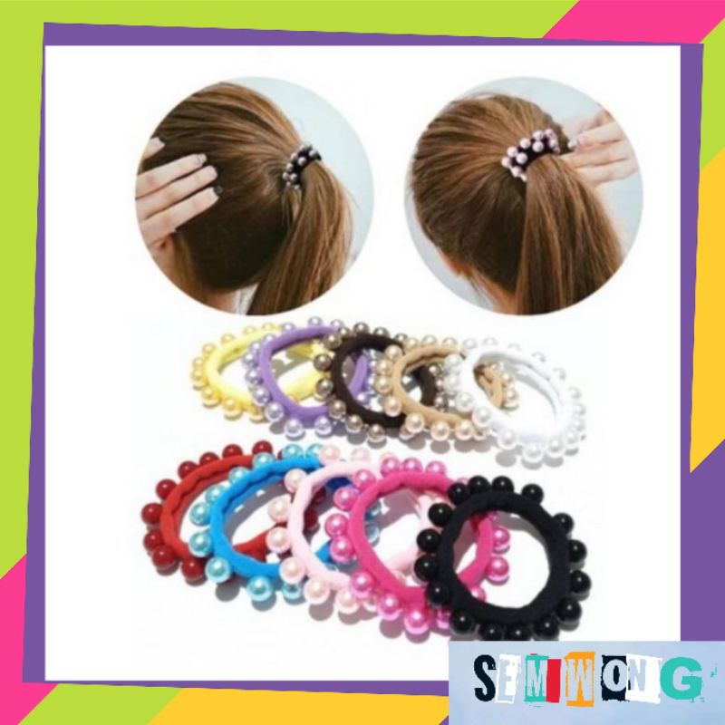 Jual Ikat Rambut MUTIARA Ala Korea Murah | Shopee Indonesia