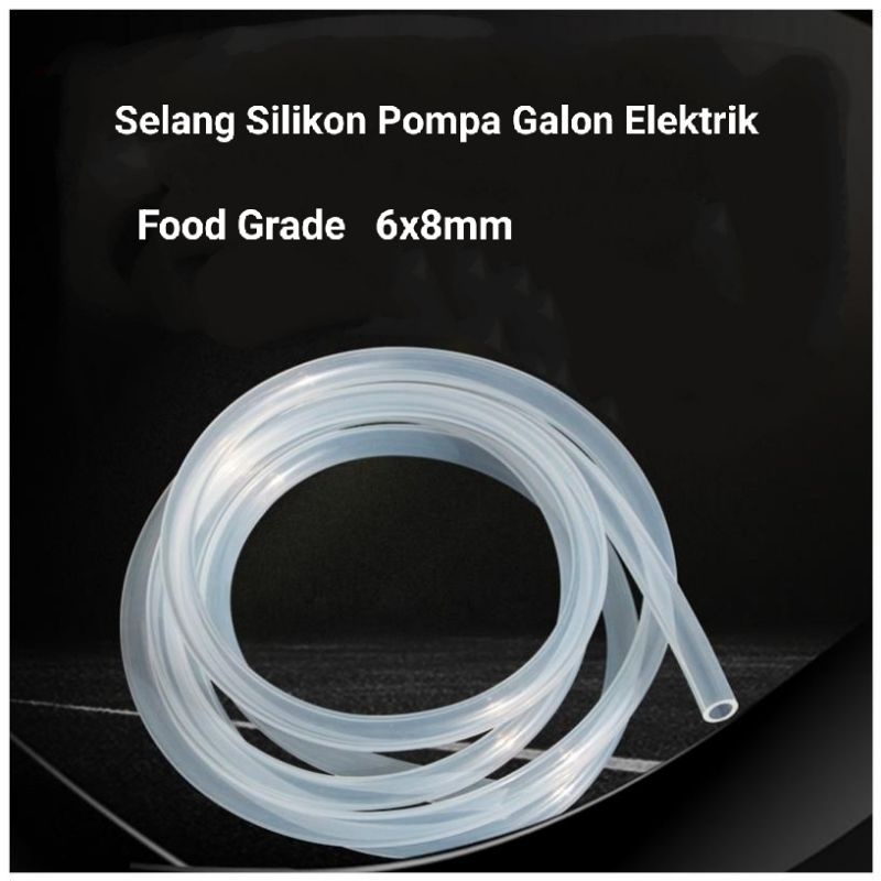 Jual Selang Silikon Pompa Galon 6x8mm Food Grade/Silicone Tube Water ...
