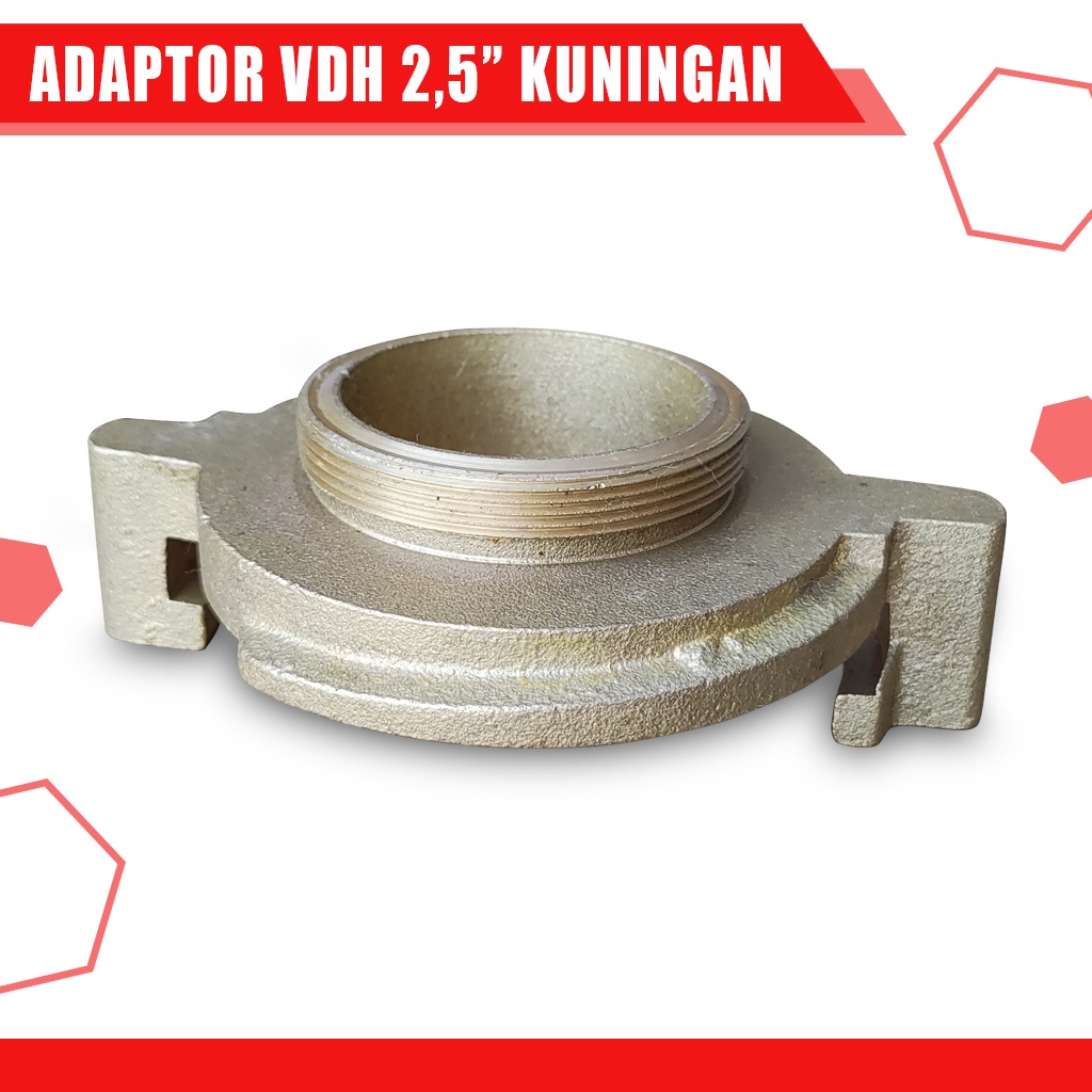 Jual Adaptor VDH (VAN DER HEYDE) 2,5 - Drat Luar NPT Hydrant Valve 2.5 ...