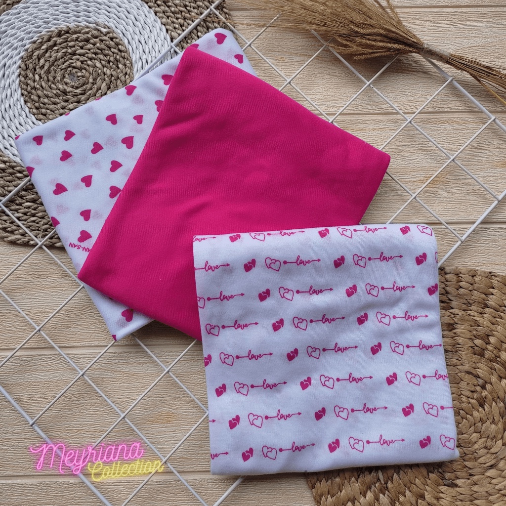 Jual 3 PCS Bedong Bayi Seri Pink Pernel Bayi Perempuan Full Print 110* ...