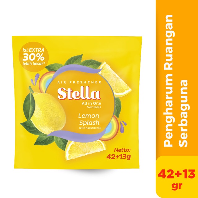 Jual Stella All In One Lemon Splash 42+13gr - Pengharum Ruangan ...