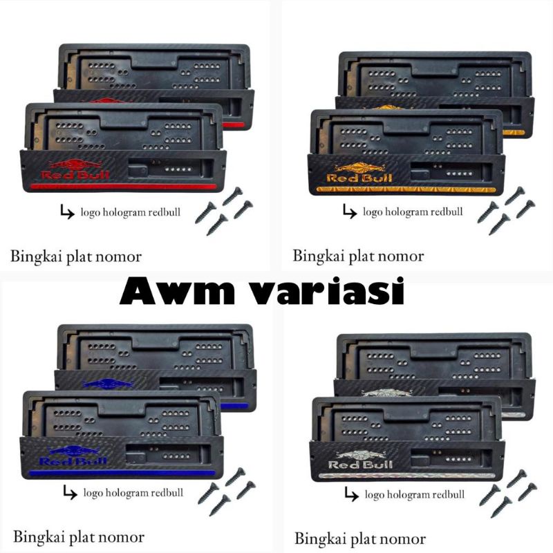 Jual BINGKAI PLAT NOMOR RED BULLL WARNA BISA UNTUK SEMUA MOTOR | Shopee ...