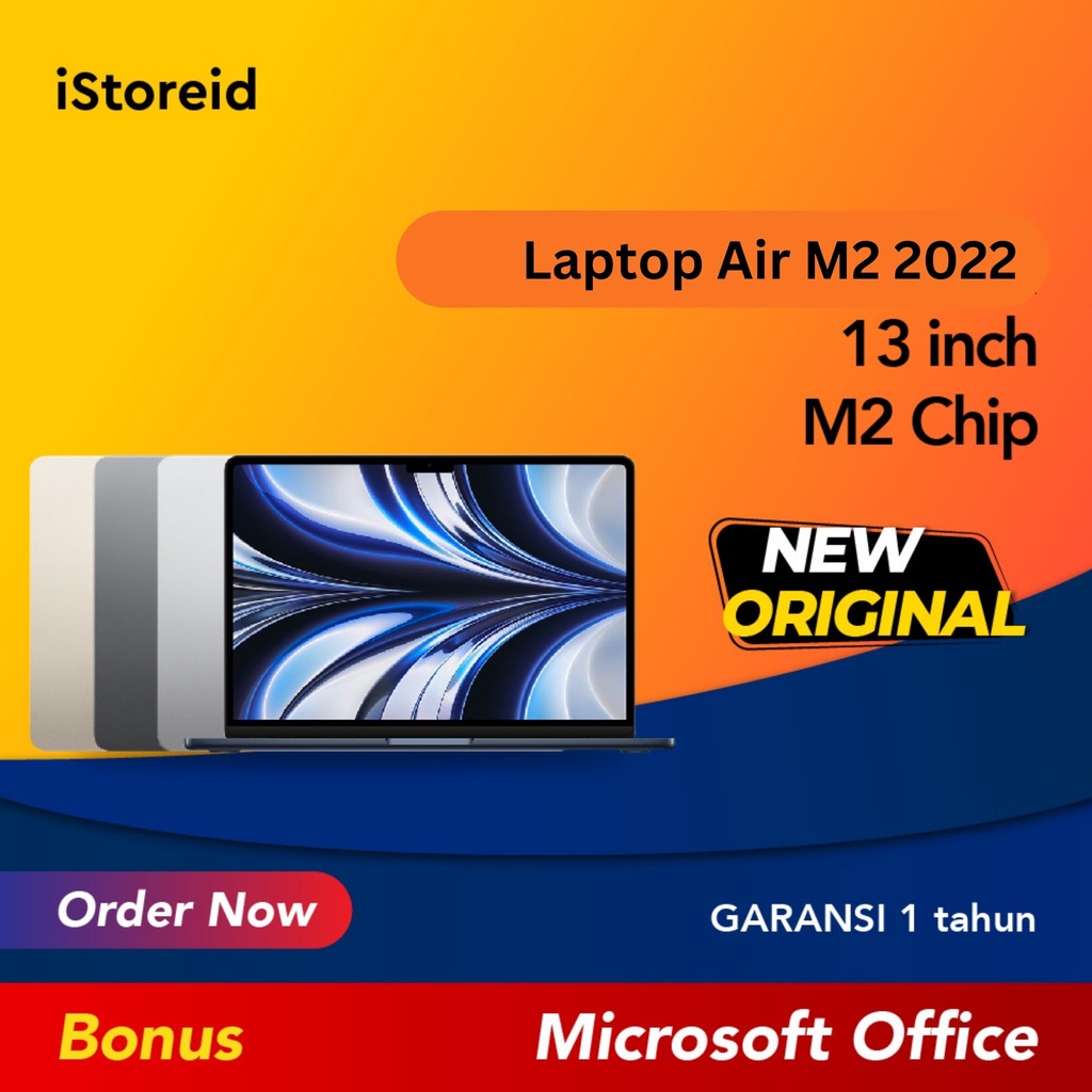 Jual MacBook Air M2 Chip 2022 13 inch 256GB 512GB | Shopee Indonesia