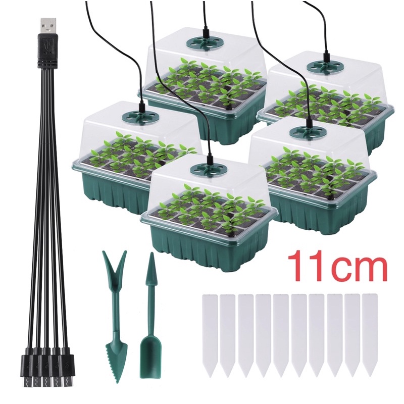 Jual Pot Semai Seeding Tray 11cm Reusable Adjustable Drainage 60 Cell ...