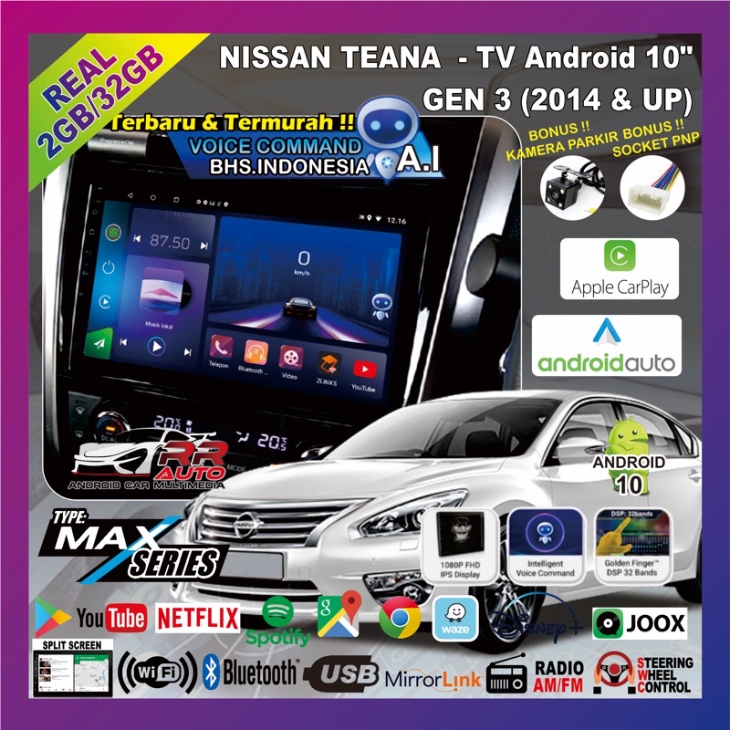 Jual All New Teana 2014 up | Headunit Tape mobil Android 10 2/32gb ...