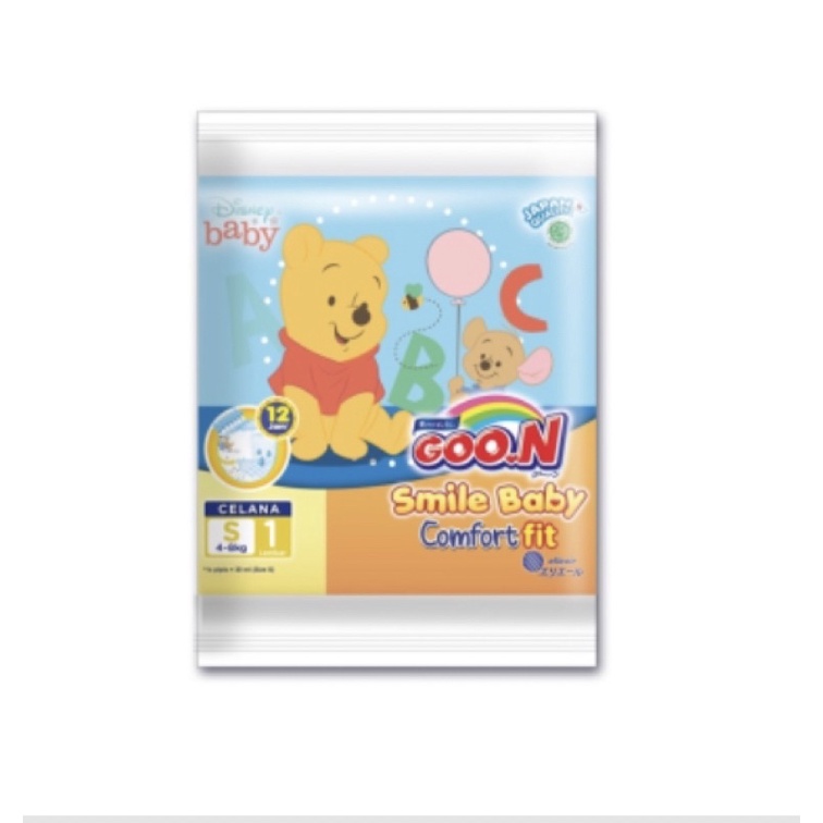 Jual PAMPERS ANAK MURAH GOON SMILE BABY COMFORT FIT S 10s | Shopee Indonesia