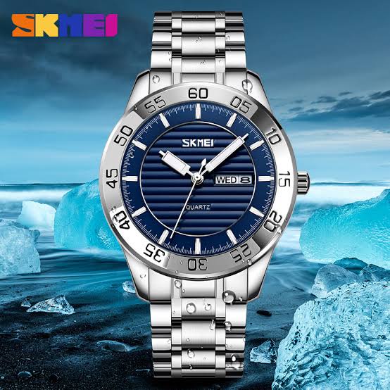 Jual JAM TANGAN PRIA COWOK SKMEI 9293 ORIGINAL TALI RANTAI STAINLESS ...