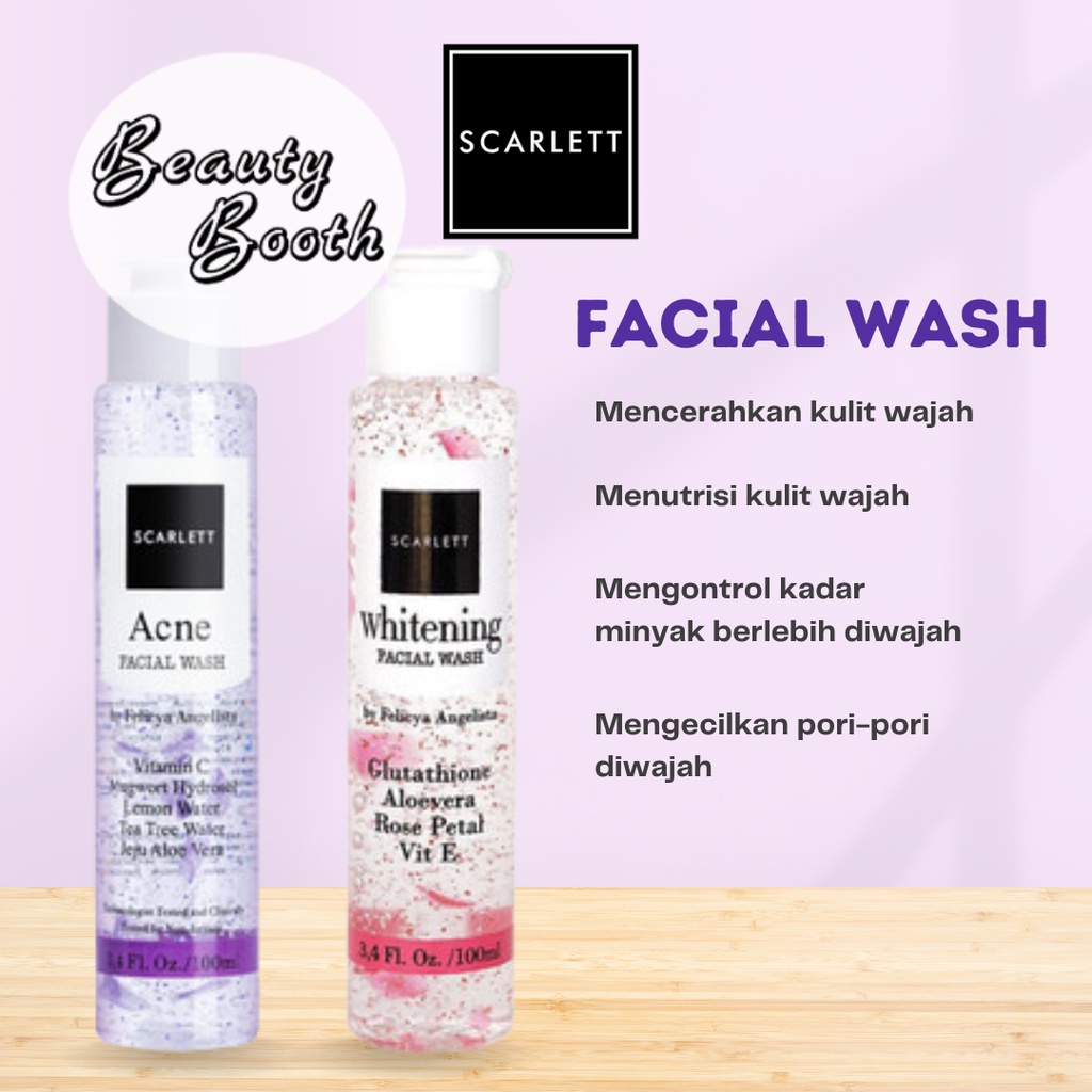 Jual SCARLETT WHITENING Facial Wash SERIES | SCARLET Acne Peace Low PH ...