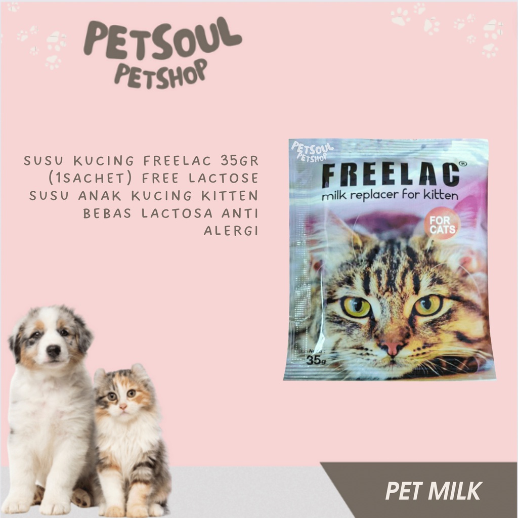 Jual Susu Kucing Freelac 35gr (1sachet) Free Lactose / Susu Anak Kucing ...