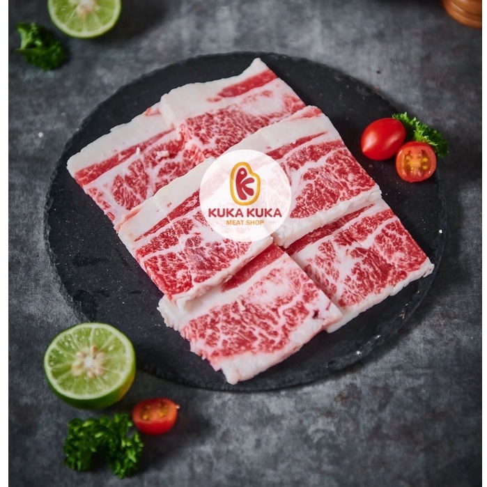 Jual Daging Sapi Yakiniku Cut Wagyu Karubi MB 6-7 Premium - 250gram ...