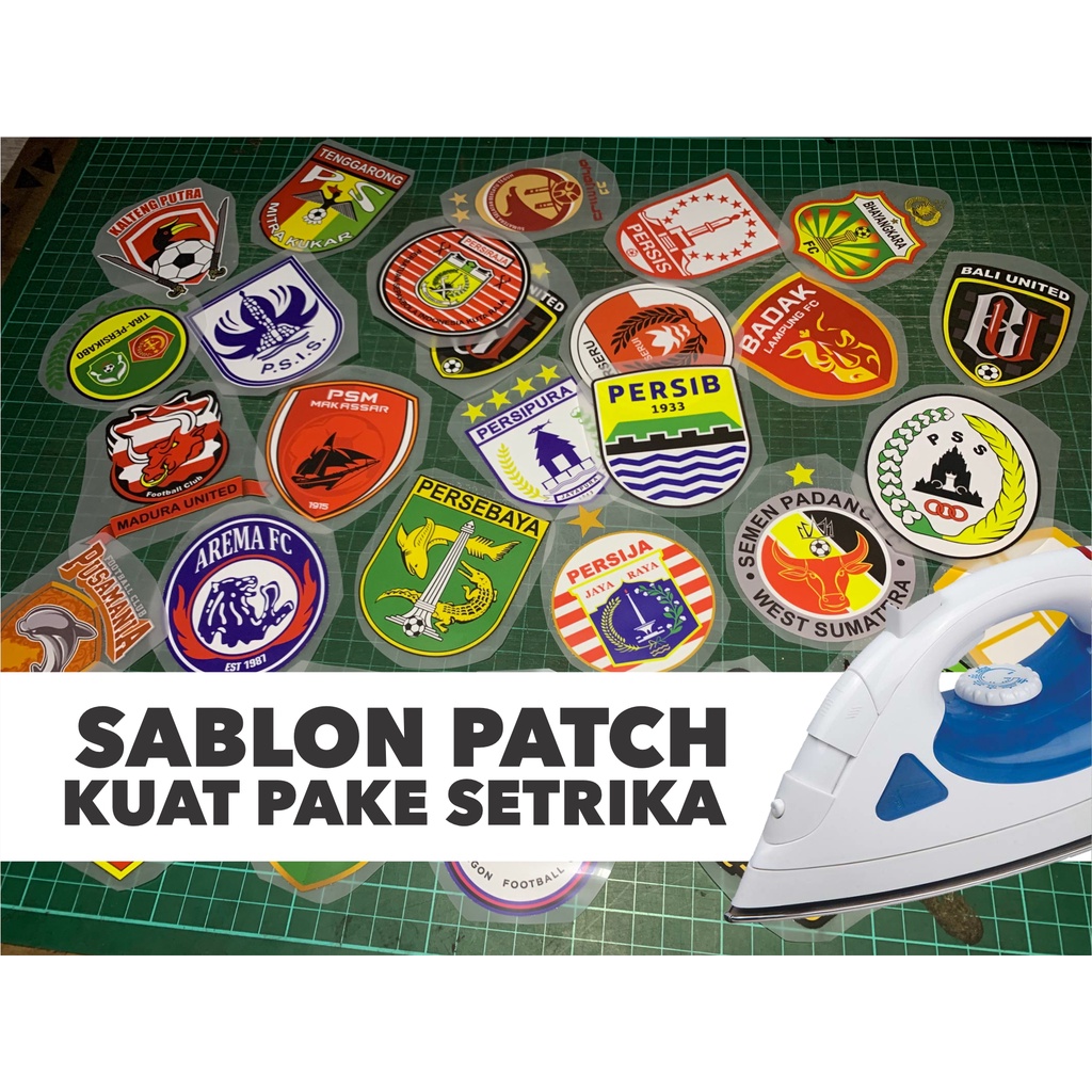 Jual PATCH STIKER SABLON BAJU Logo Setrika | cetak DTF Sablon iron ...
