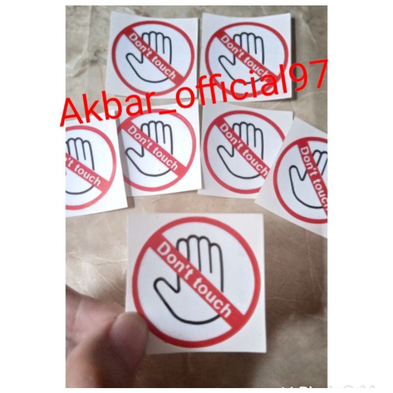 Jual Stiker dilarang foto Sticker dilarang merokok dilarang pegang ...