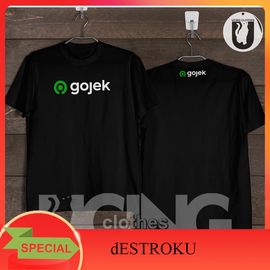 Jual dESTROKU Kaos Baju Gojek Logo Baru DB Kaos Perusahaan | Shopee ...